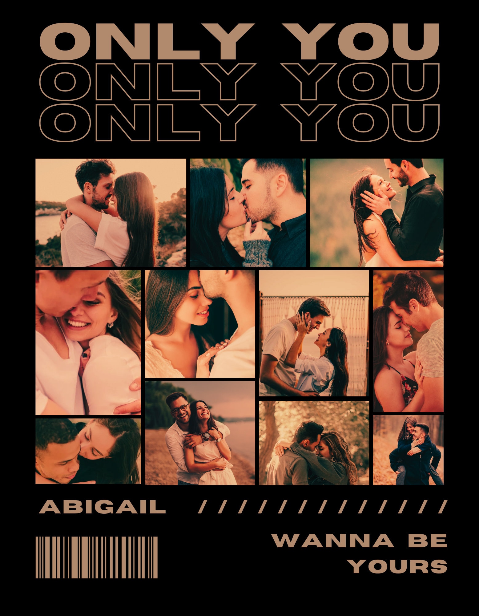 Perzonaliza tu plantilla ONLY YOU / Girlfriend / Diseño editable para ... Perzonaliza tu plantilla ONLY YOU / Girlfriend / Diseño editable para ...