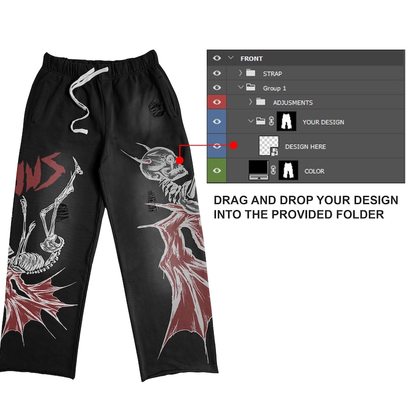 Flared Sweatpants Mockup - Etsy