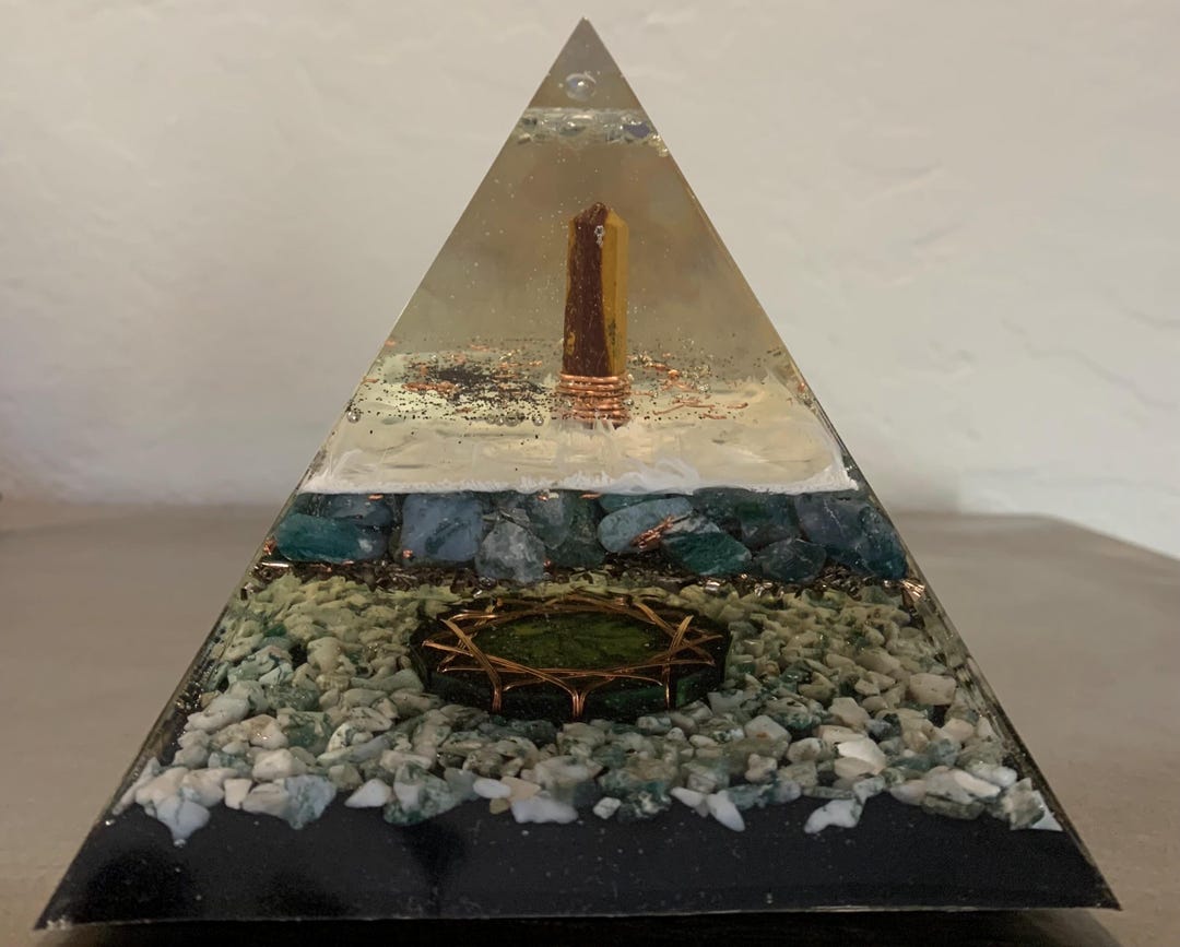 Orgonite Pyramid, EMF Protection. Experience Heavenly Bliss and Embrace ...