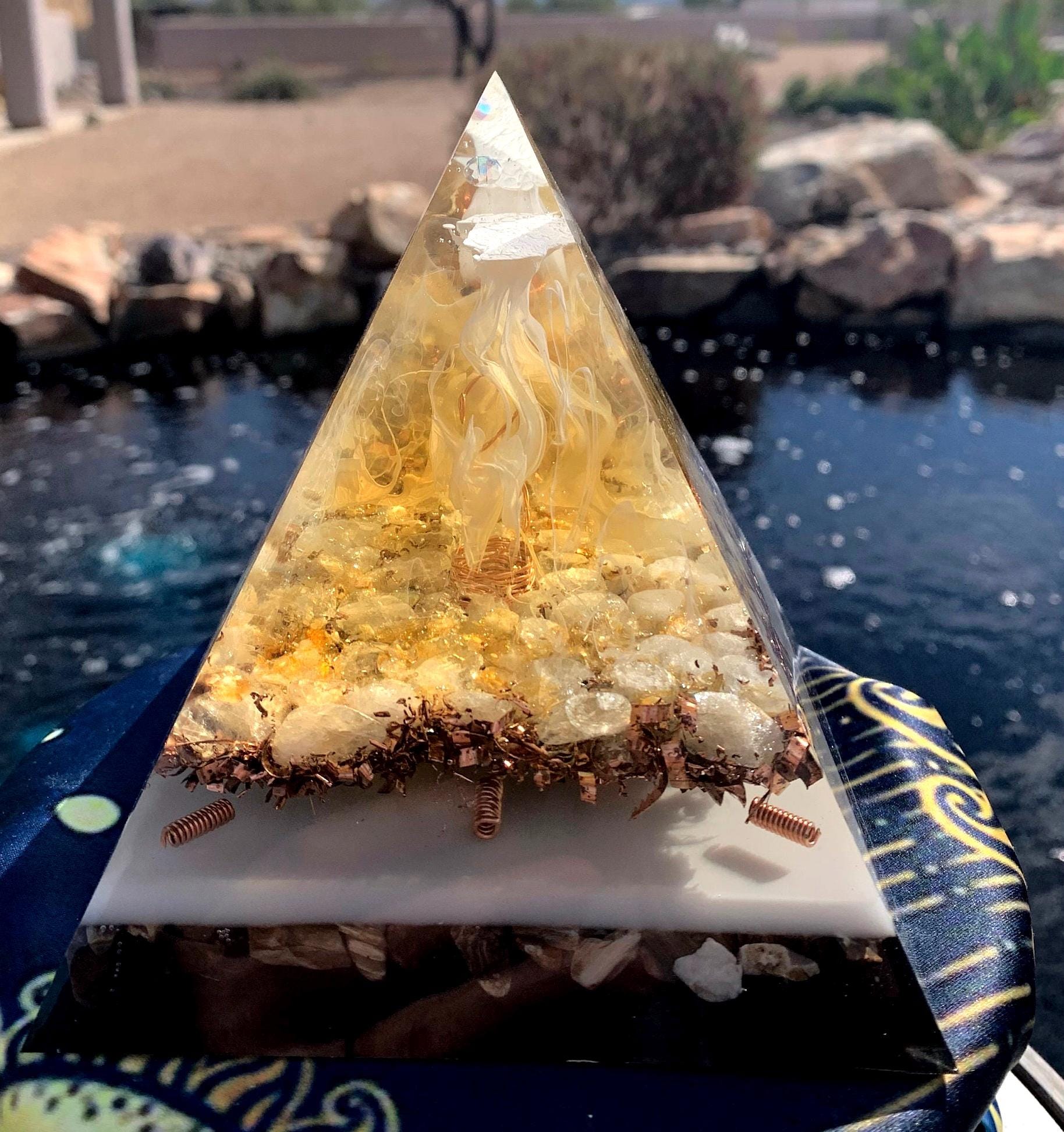 Orgone Pyramid Downspout! When You Mix Energy With the Ethers. Clear ...