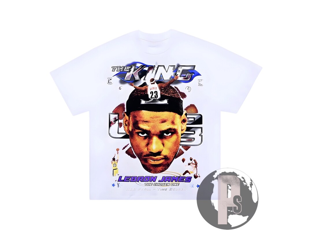 Lebron James Heavyweight Screen Print Tee Celebrating Championships and ...