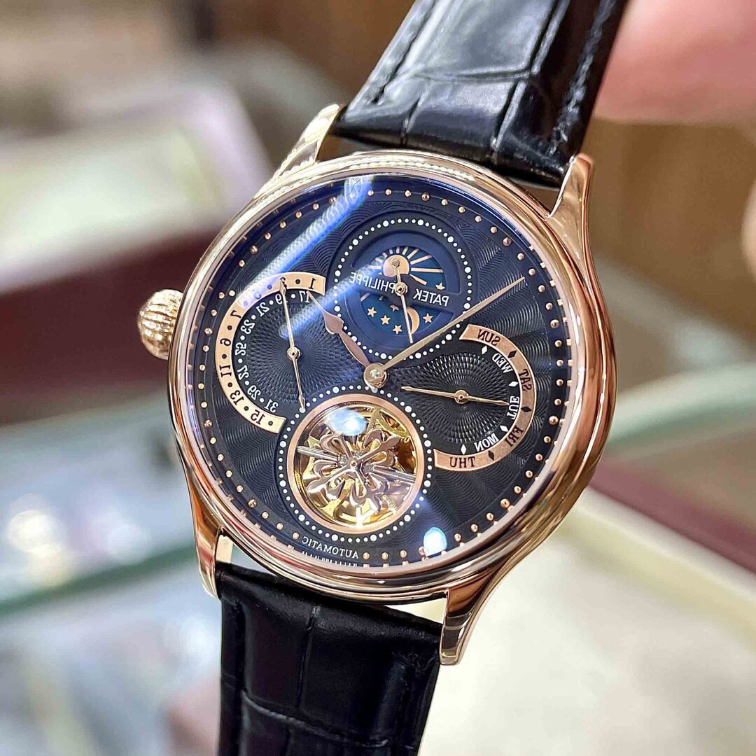 Patek Philippe Nautilus Sun Moon Tourbllon Blue Dial 41mm Dial Come ...