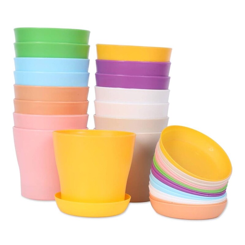 Colorful Flower Pot - Etsy