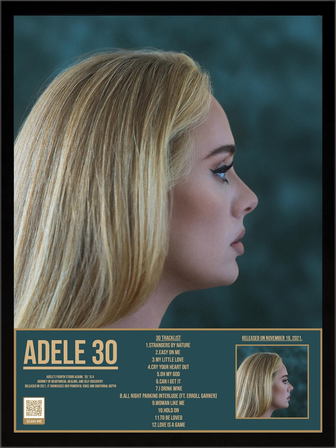 Adele 30 Album Poster - Etsy