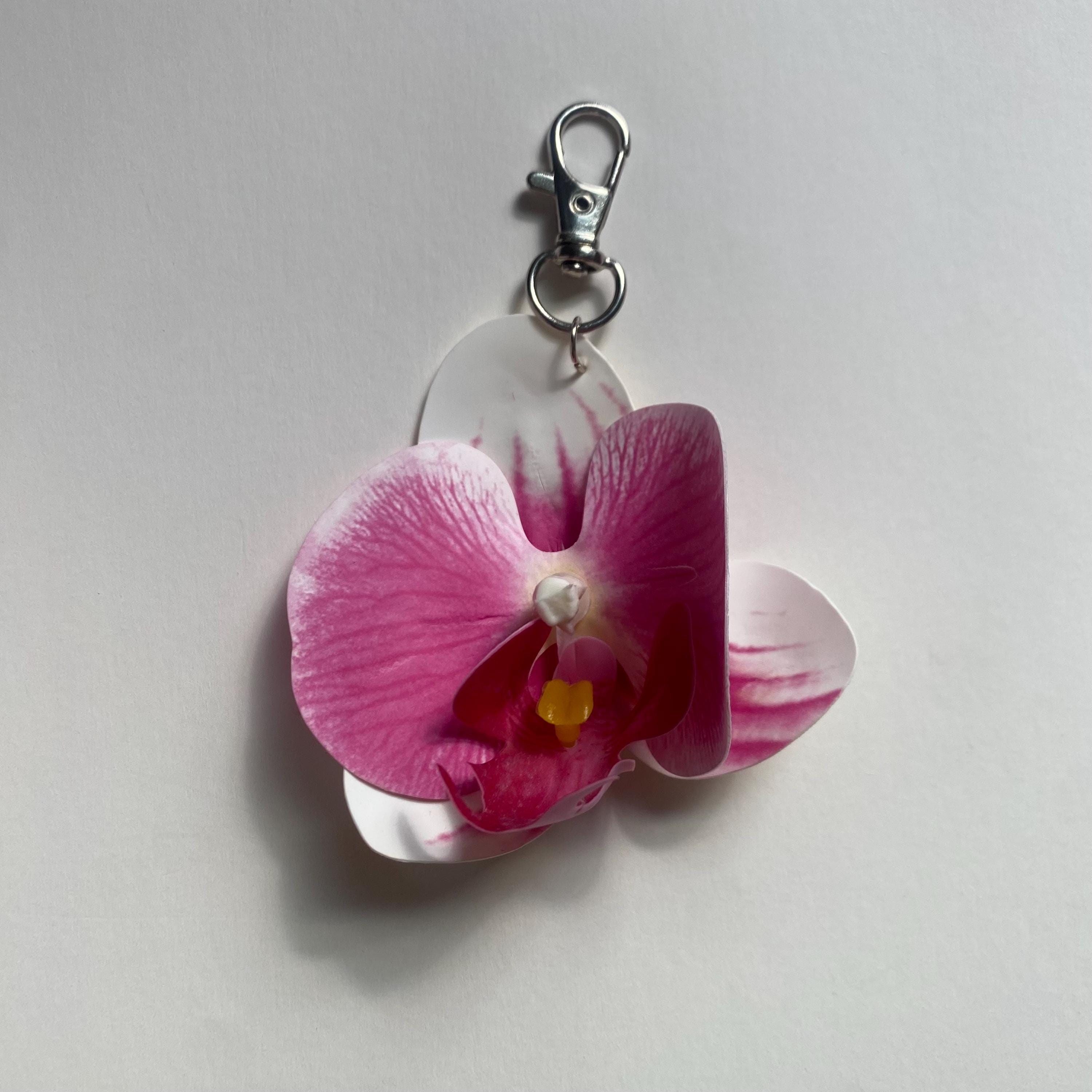 Orchid Keychain - Etsy