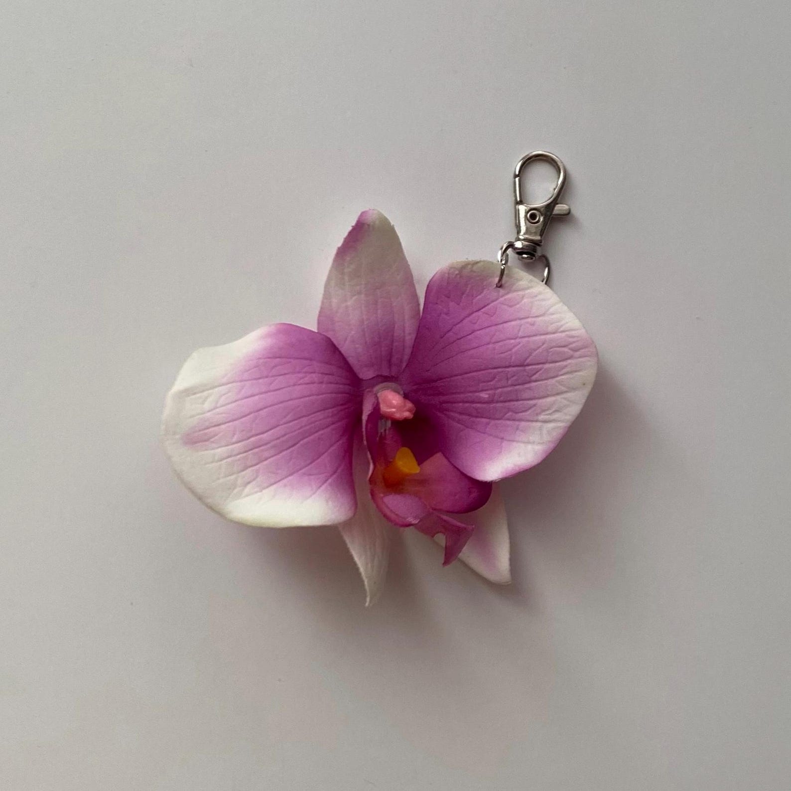 Orchid Keychain - Etsy