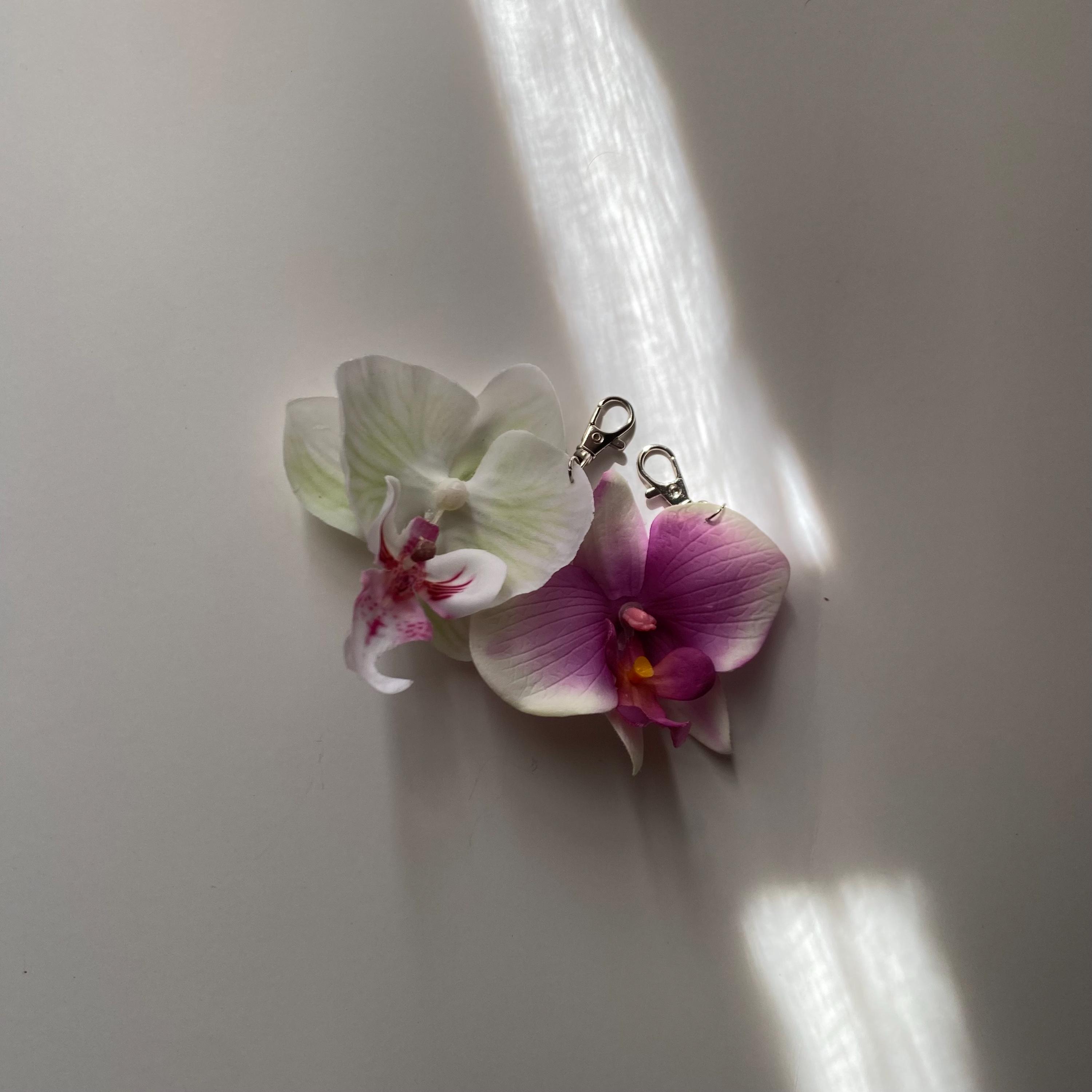 Orchid Keychain - Etsy