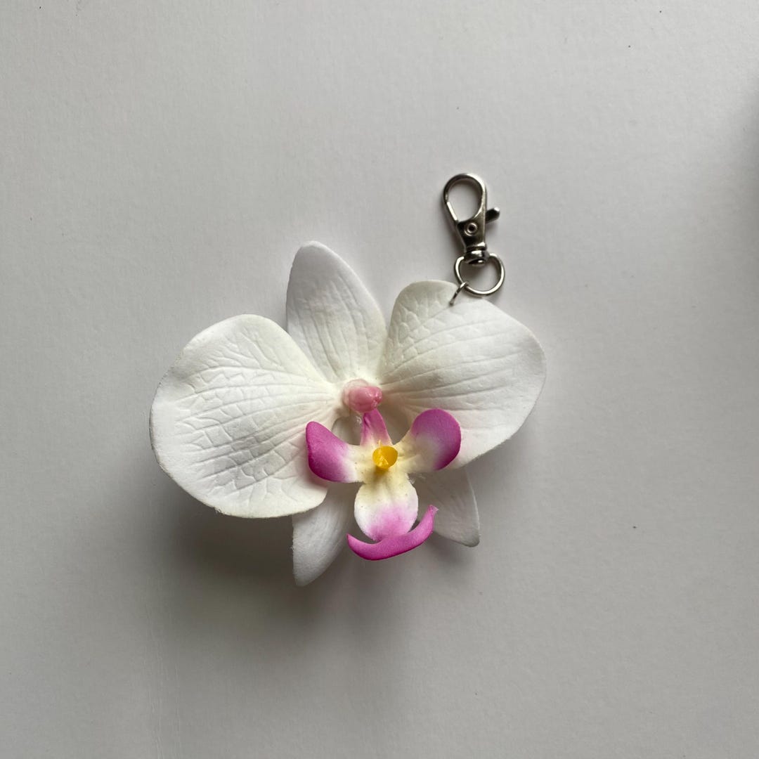 Orchid Keychain! - Etsy