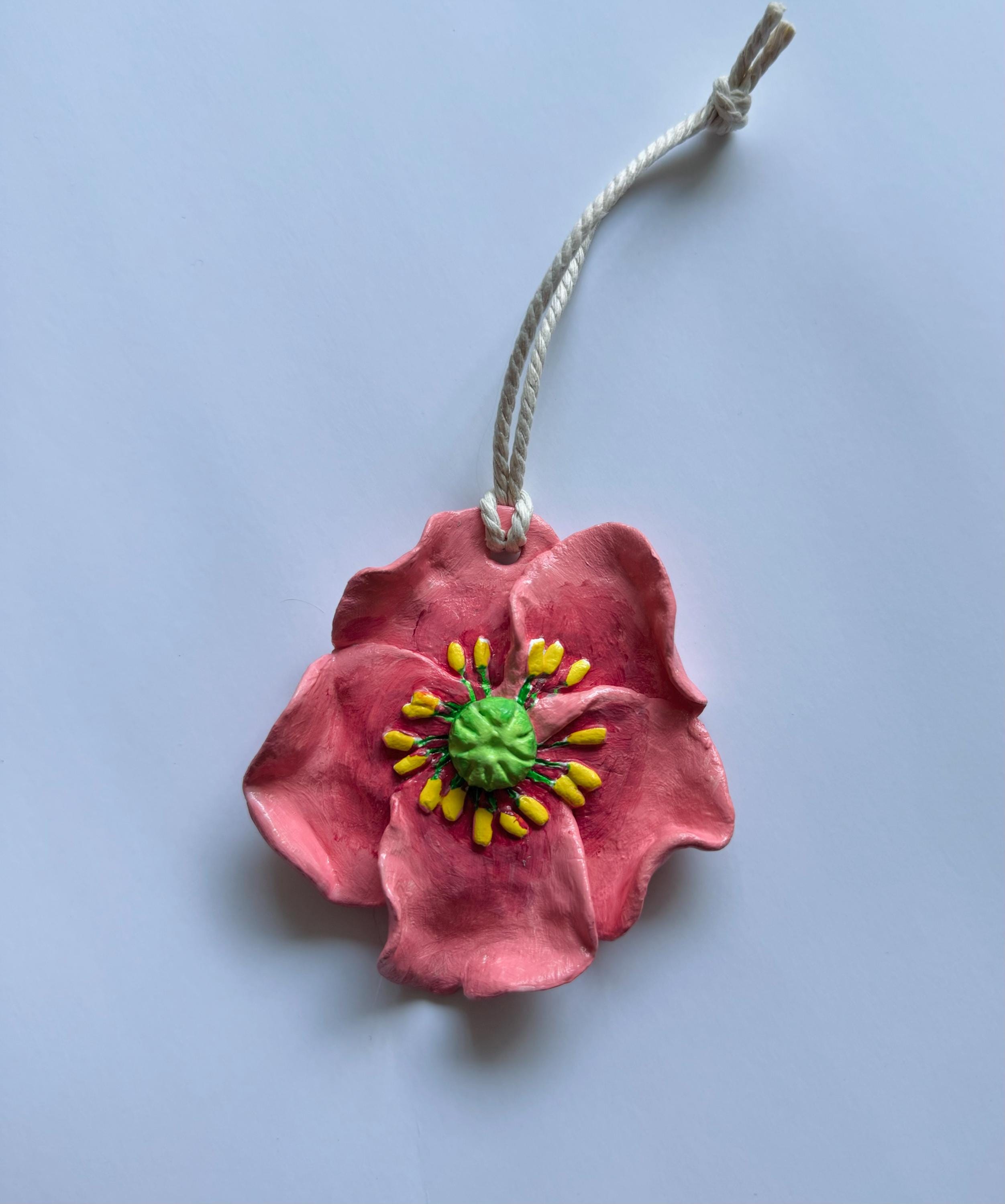Hand Made Floral Ornaments, Clay Crafts, Wall Decor , Christmas ...