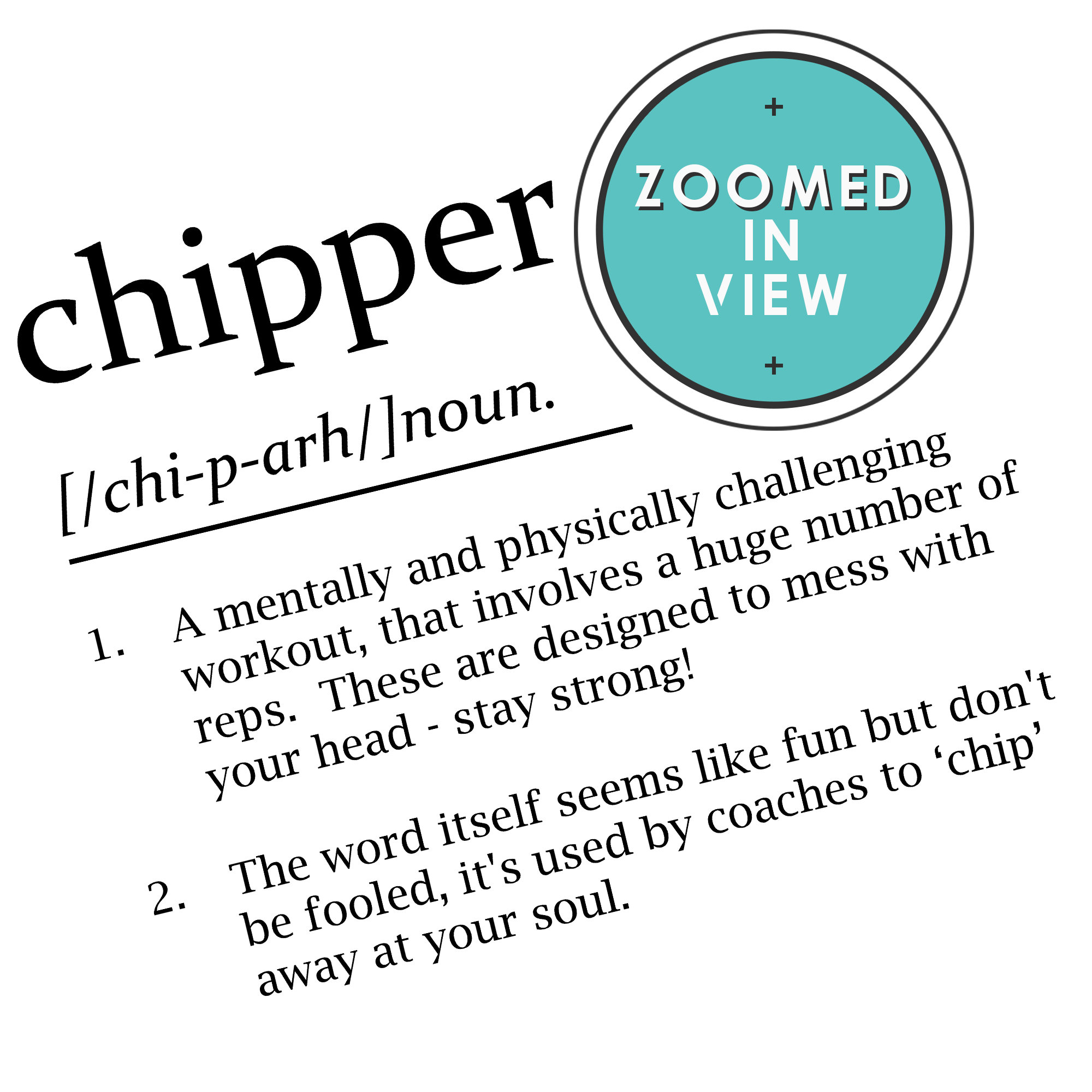 The Chipper Definition Printable for You to Download and Print Today - Etsy