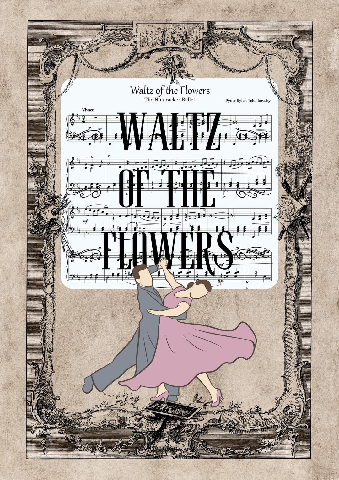 Waltz of the Flowers by Pyotr Ilyich Tchaikovsky Sheet Music Piano for ...
