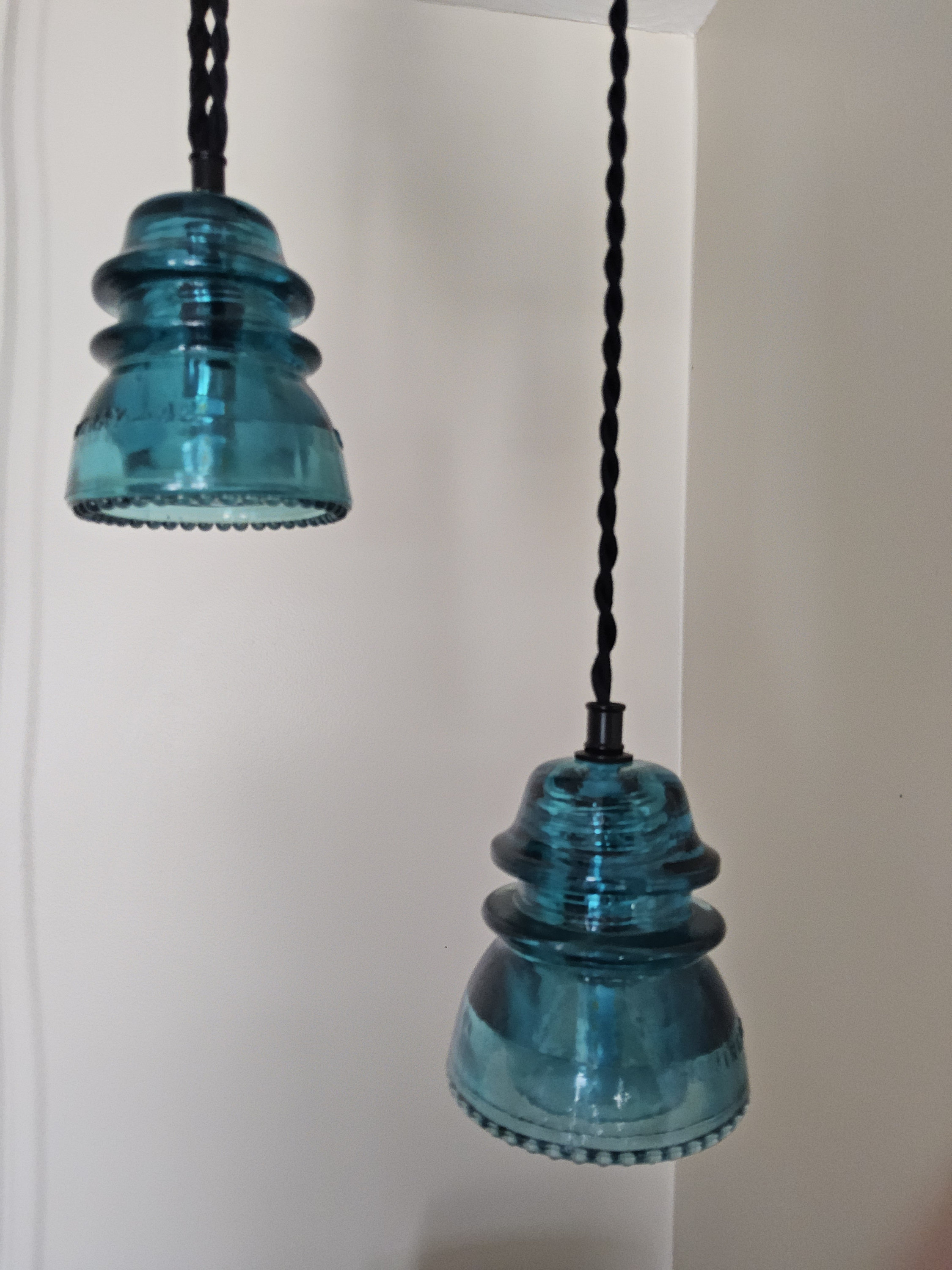 Antique Barn Pulley With Insulator Lights - Etsy