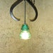 Antique Farmhouse Ice Tong With Glass Insulator Pendant Light - Etsy