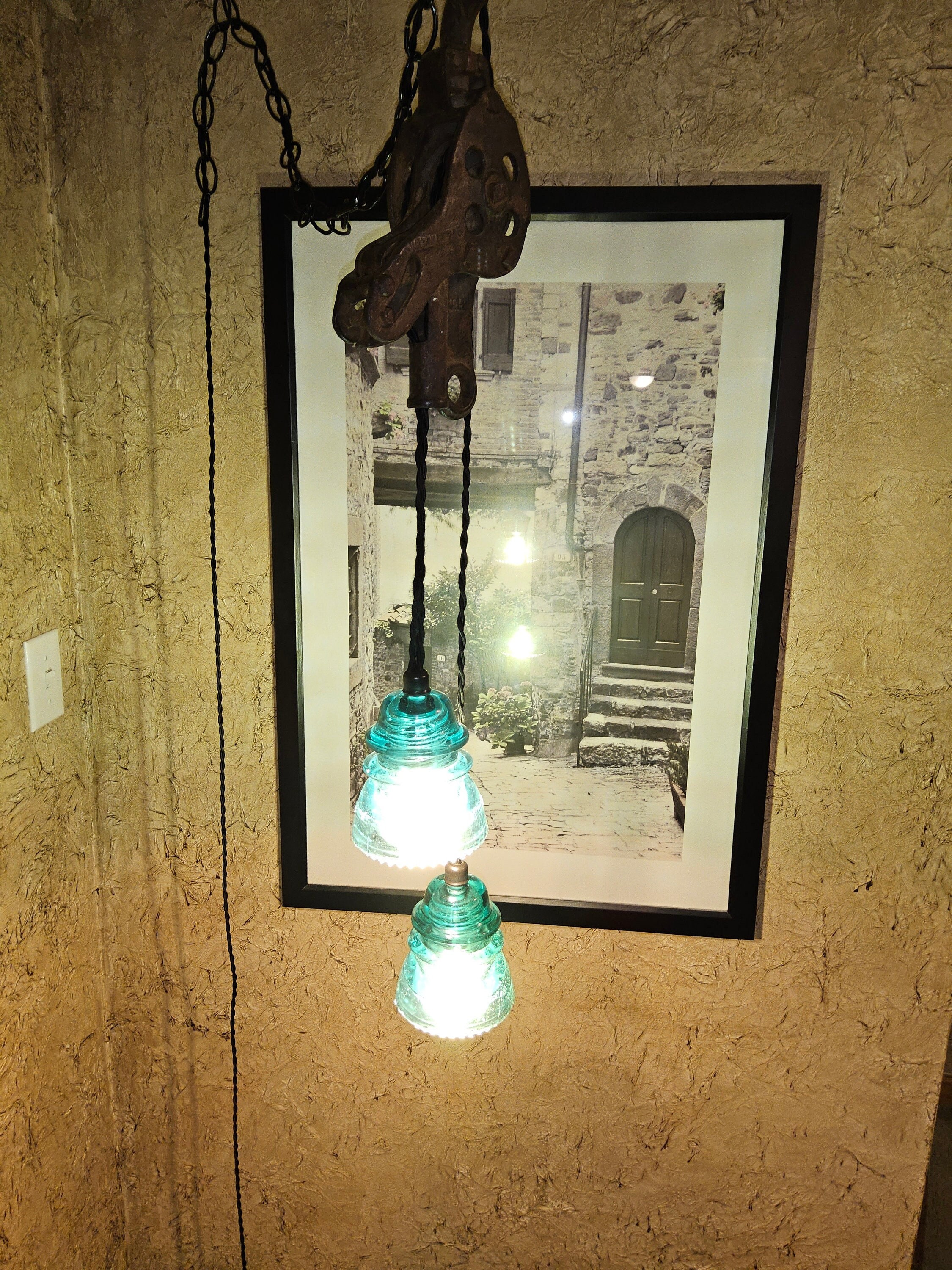 Barn Pulley Insulator Light - Etsy