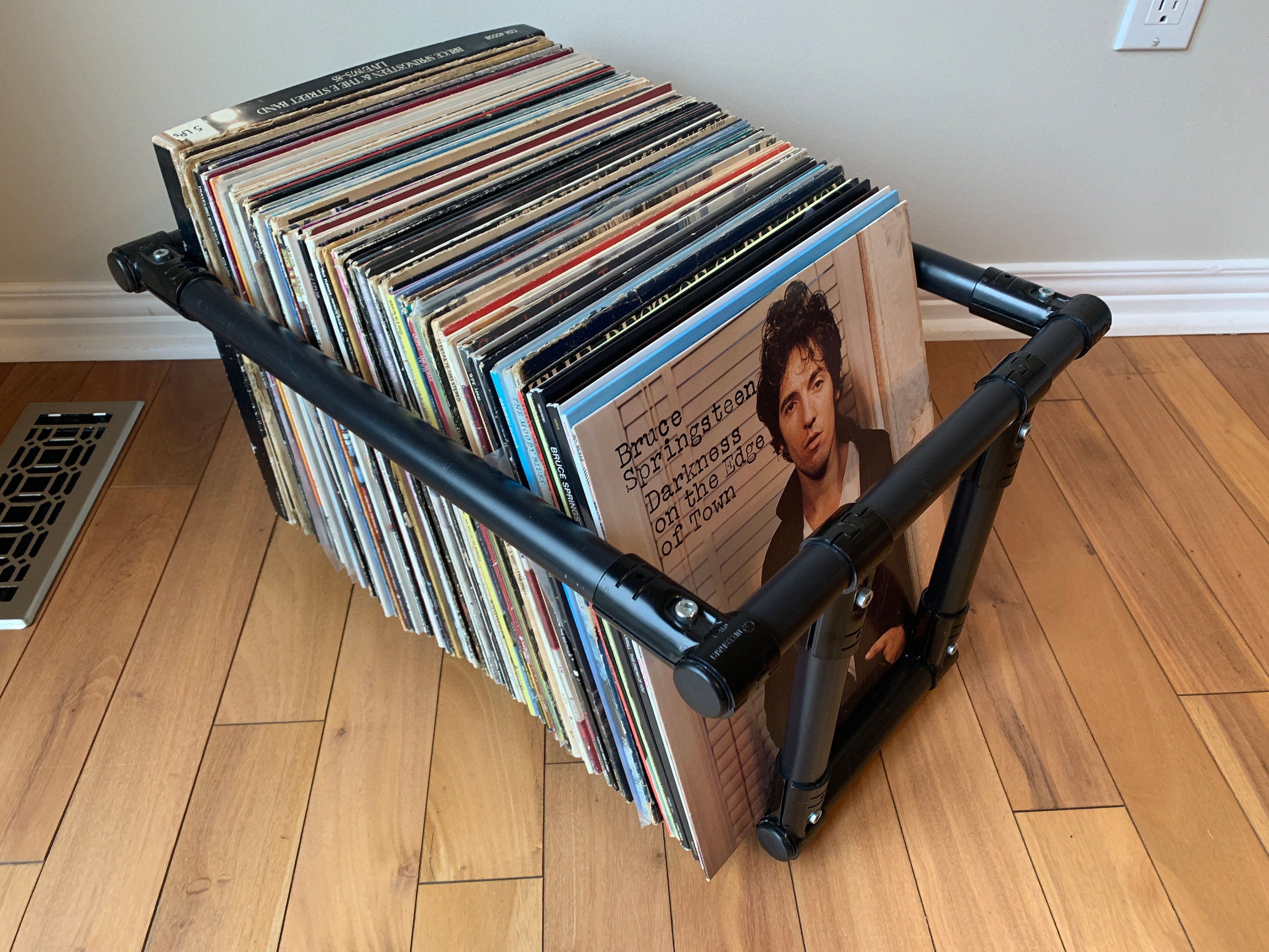 Vinyl Storage, Vinyl Record Storage, Compact Minimal Design, Vinyl ...