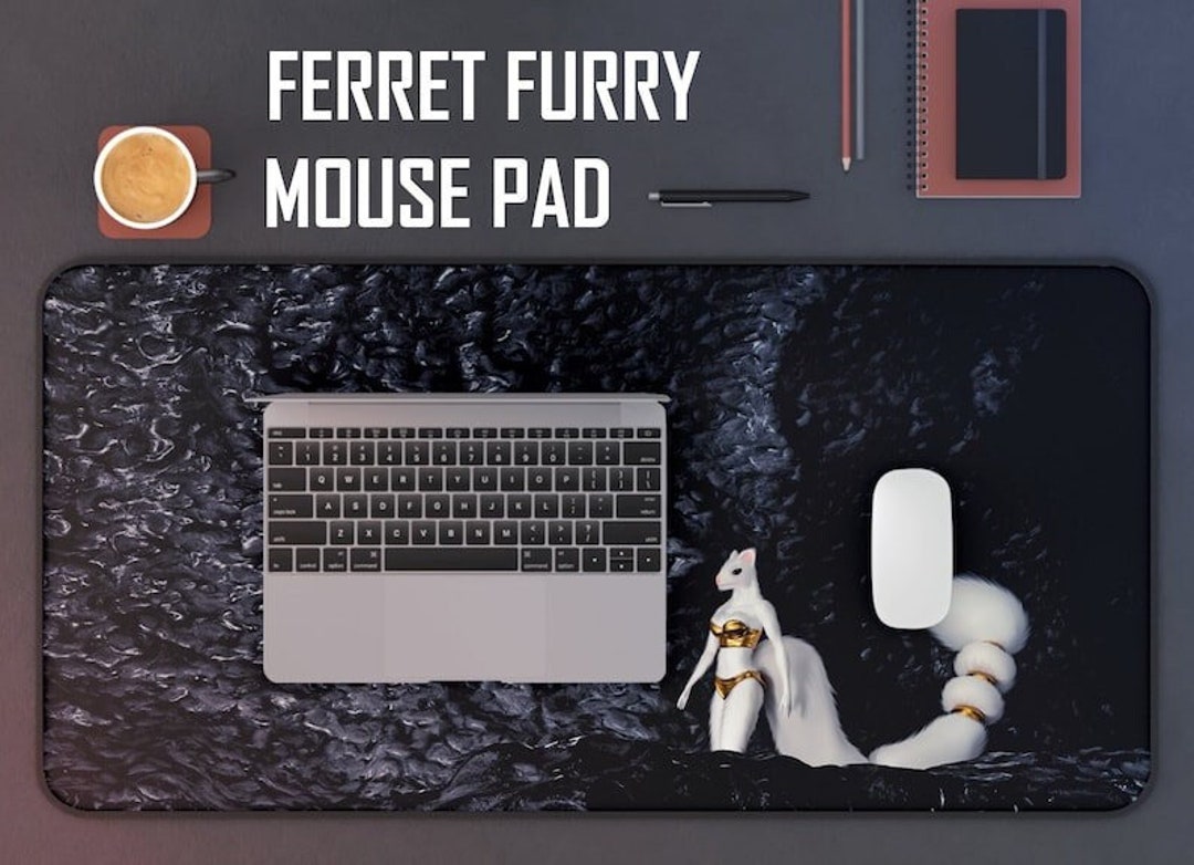 Large Ferret Furry Digital Art Mouse Pad 3 Sizes - Etsy