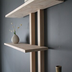 Mid-century Modern Wall Shelf // Minimalist // MCM Floating Wood Shelf ...