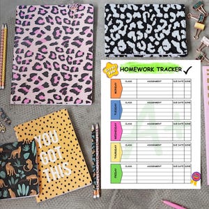 Bright & Fun Homework Tracker Printable - Organize Assignments | Boost ...