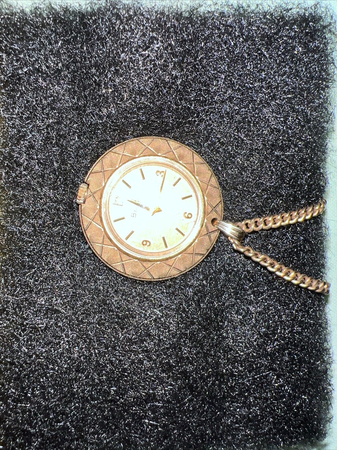Vintage Bulova Pendant Mechanical Watch Necklace Runs - Etsy