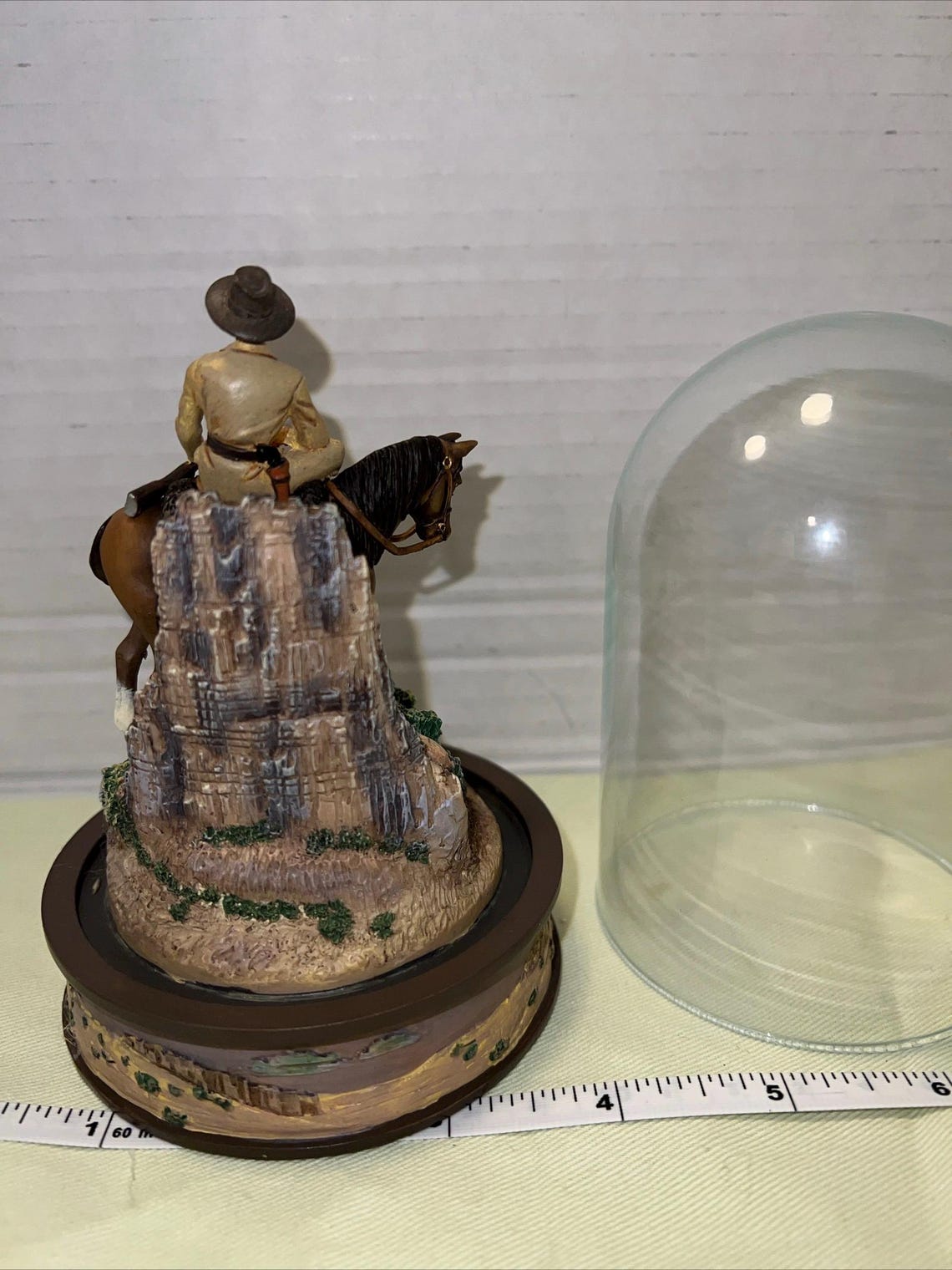 Franklin Mint Hand Painted John Wayne Figure the Big Trail With Dome - Etsy