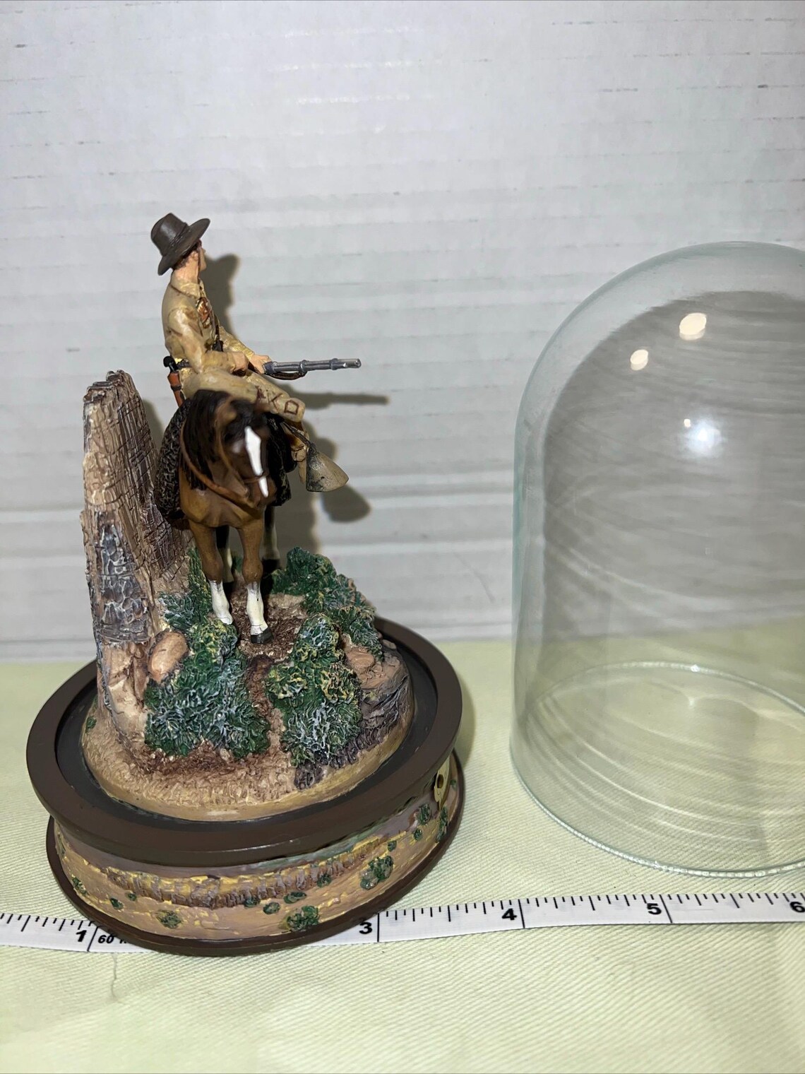 Franklin Mint Hand Painted John Wayne Figure the Big Trail With Dome - Etsy