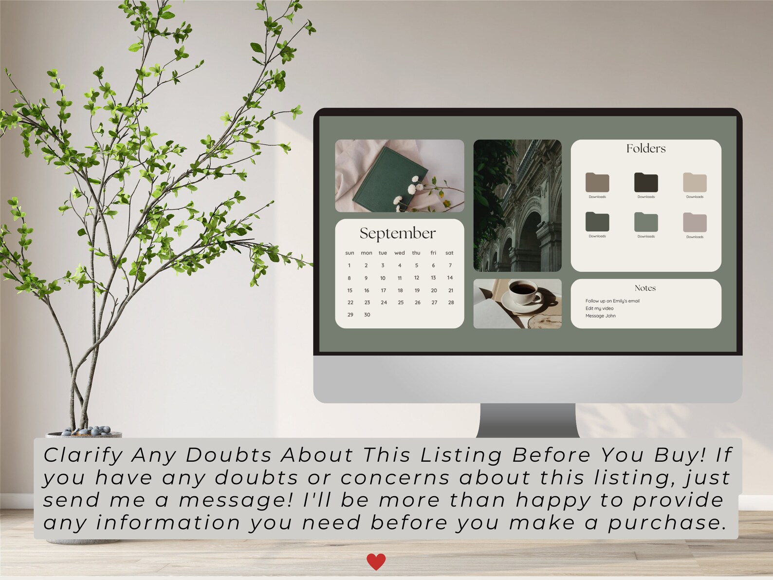 Desktop Wallpaper Organizer, Editable Organizer, 2024-2025 Season ...