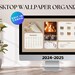 Desktop Wallpaper Organizer, Editable Organizer, 2024-2025 Season ...