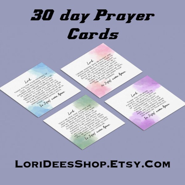 Prayer Cards - Etsy