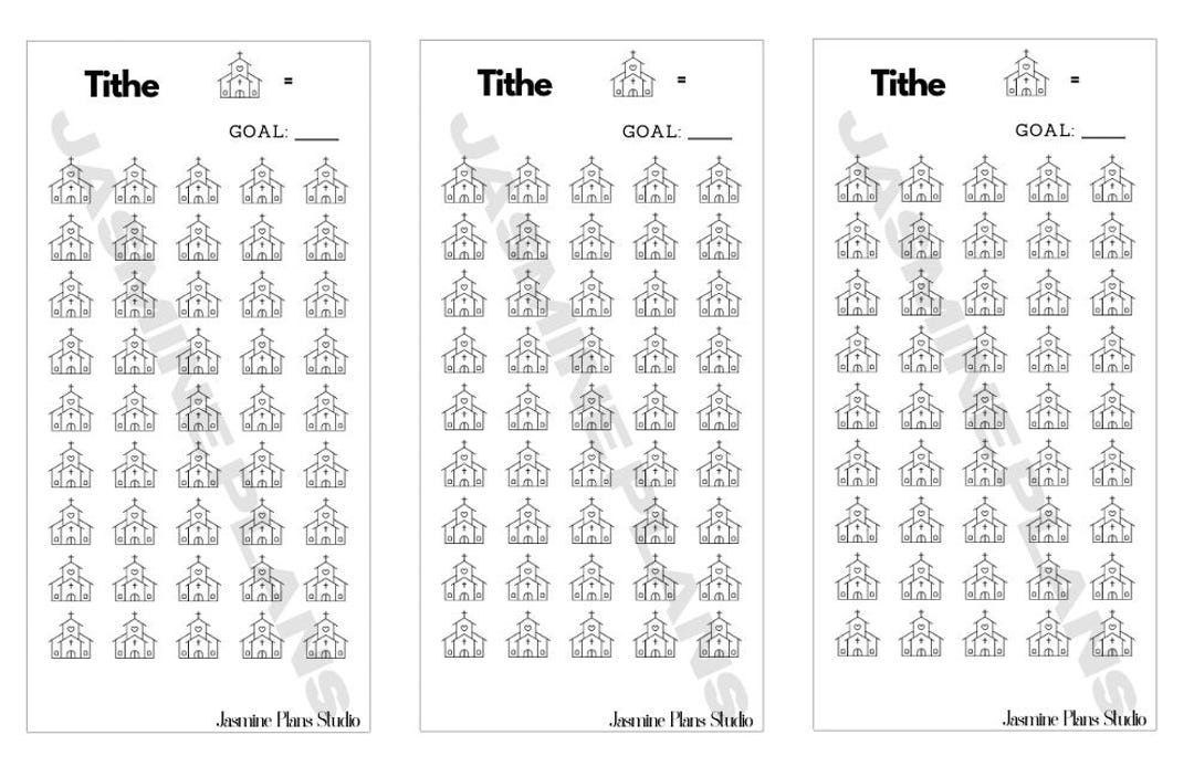 Tithe Savings Tracker | A6 Size Printable | Digital Download - Etsy