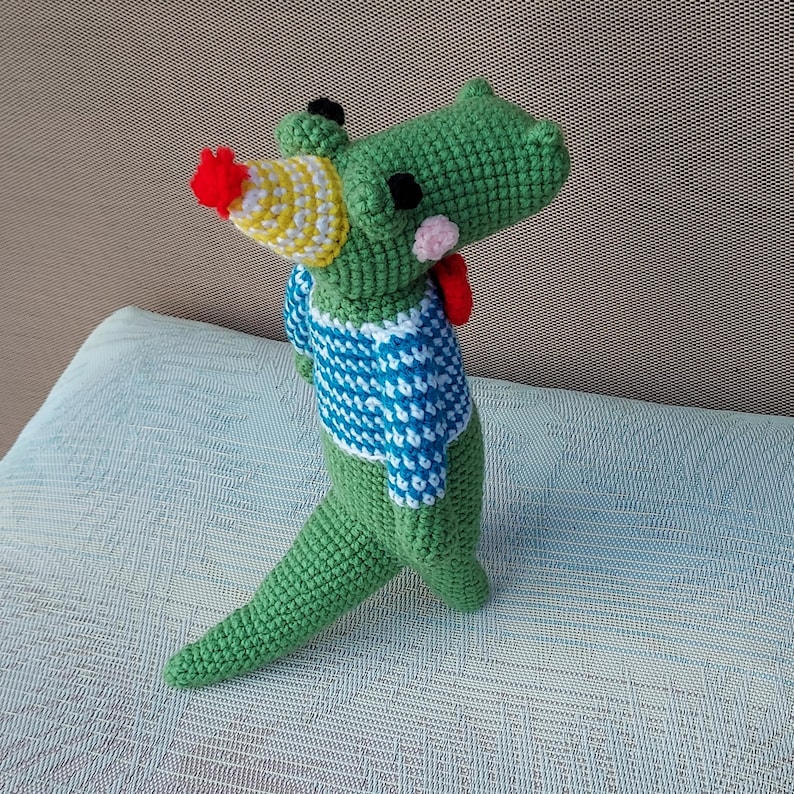 Crochet ALLIGATOR Pica Pau Stuffed Animal Soft Toy - Etsy