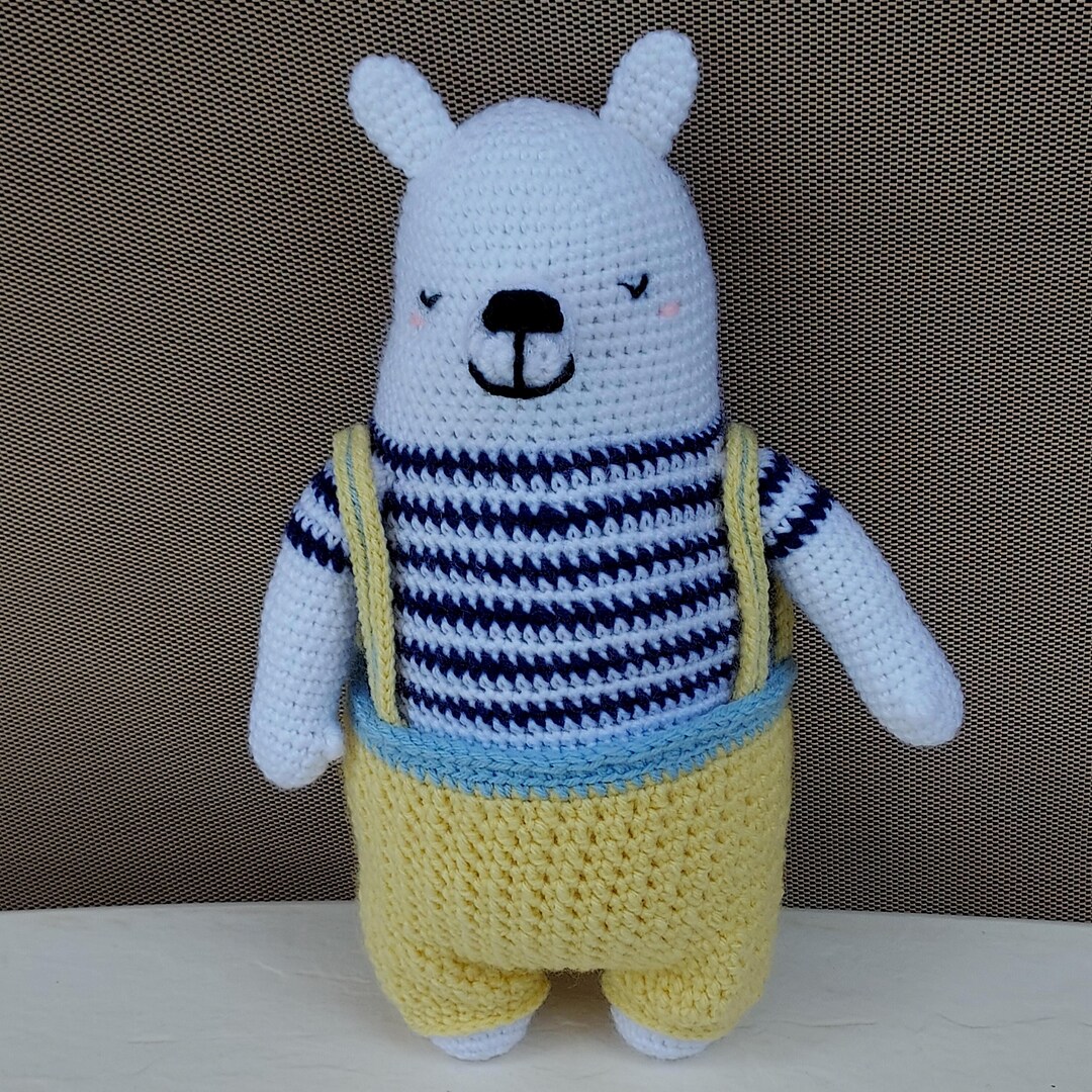 Handmade Crochet Horacio Polar Bear Plush – Pica Pau - Amigurumi ...