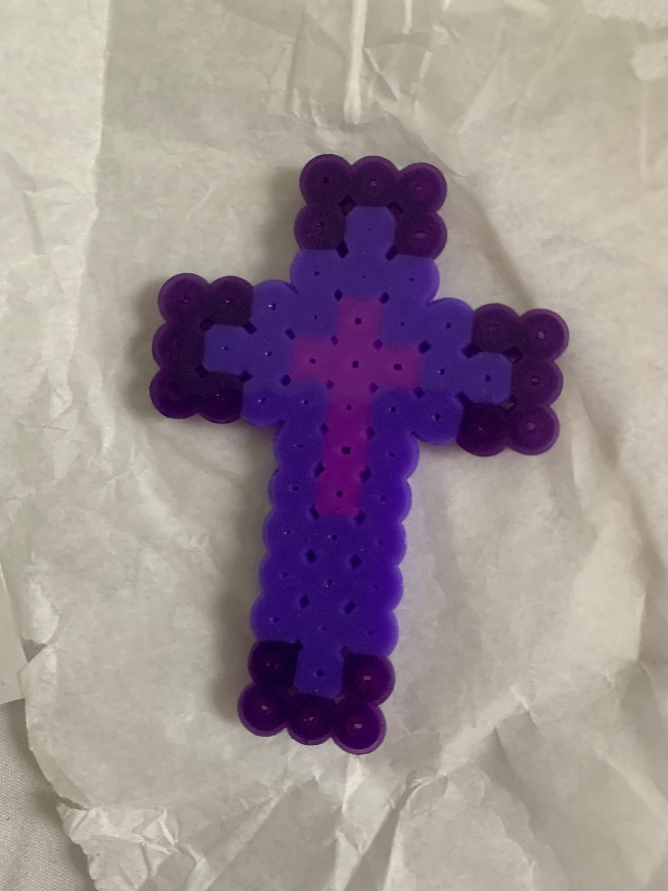 Perler Bead Cross - Etsy