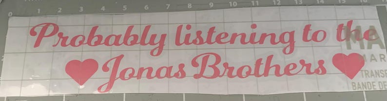 Vinyl Decal Jonas Brothers - Etsy