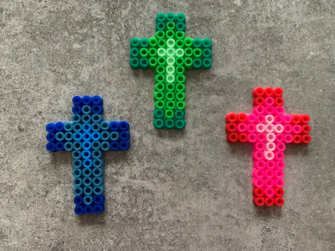 Perler Bead Cross - Etsy