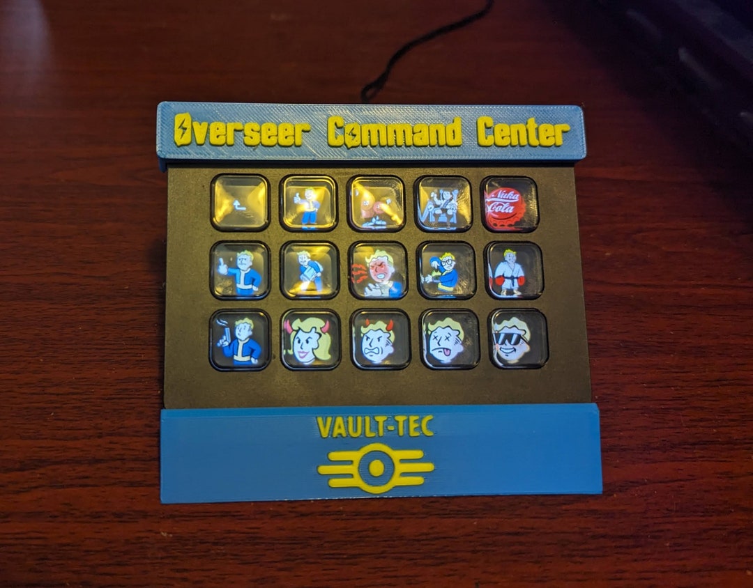Fallout / Vault-tec Themed 3d Printed Stream Deck Holder overseer ...