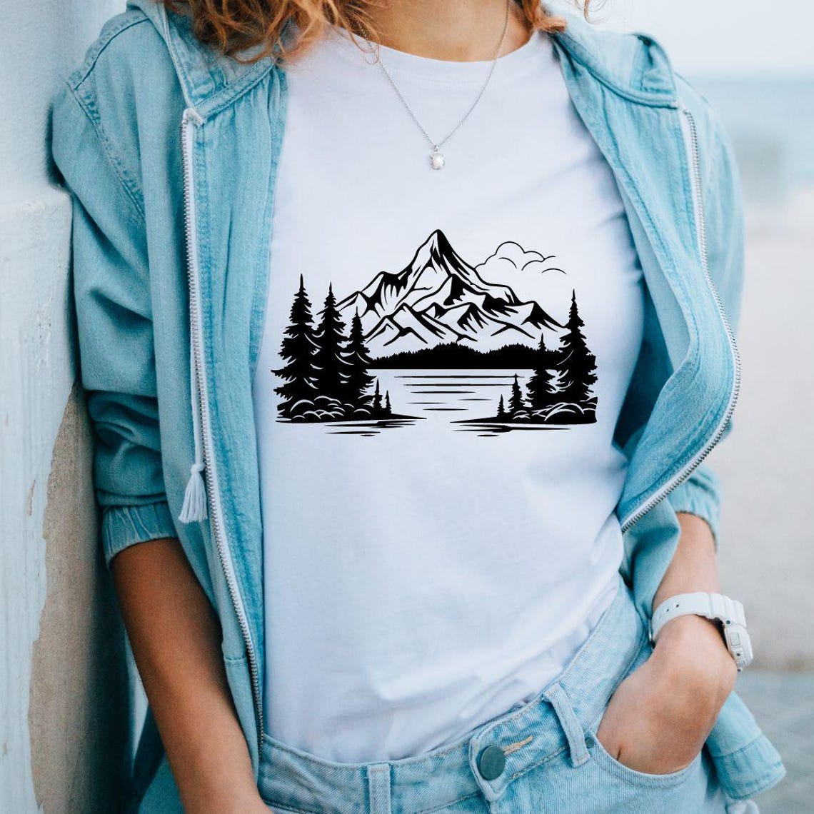 Hills Svg, Mountains Svg Bundle, Mountain Svg Hand Drawn, Forest Tree ...