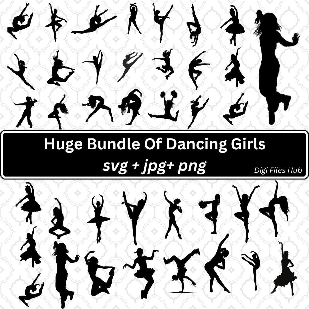 Dance Svg, Dance Silhouette, Dance Svg Bundle, Dance Cut File, Dancers ...
