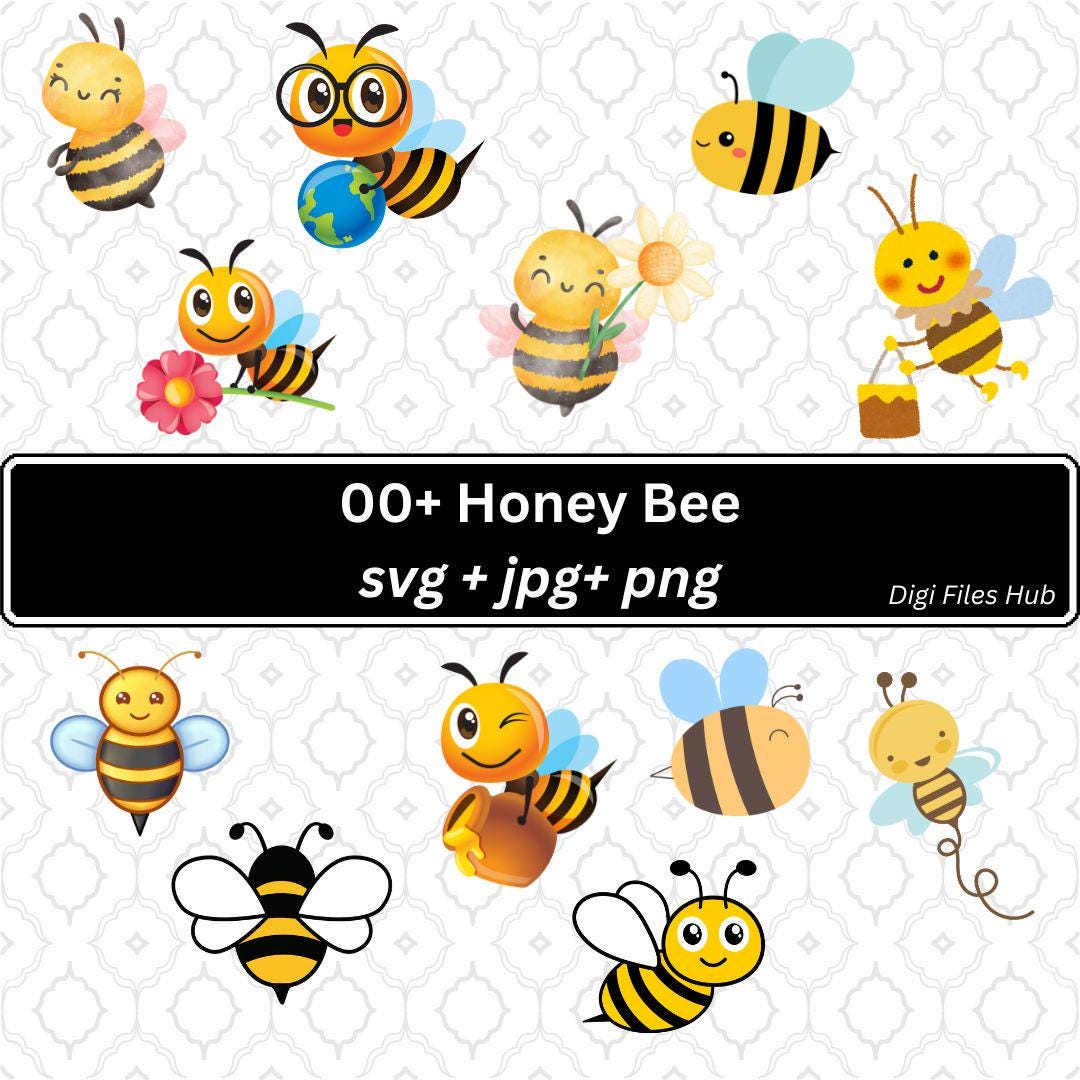 Bienen-Svg-Png-Bundle, Biene Png-Bundle, Biene geschnitten-Dateien ...