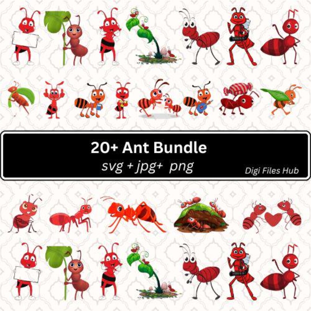 Ants Svg, Ants Clipart, Cut File for Cricut, High Quality Ant Svg ...