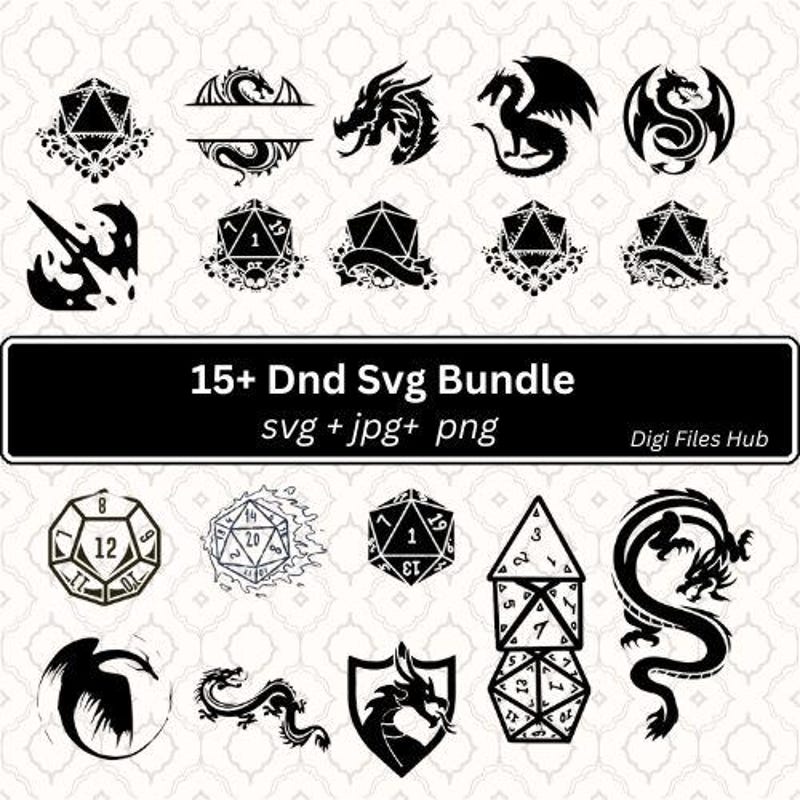 Dungeons and Dragons Svg - Etsy