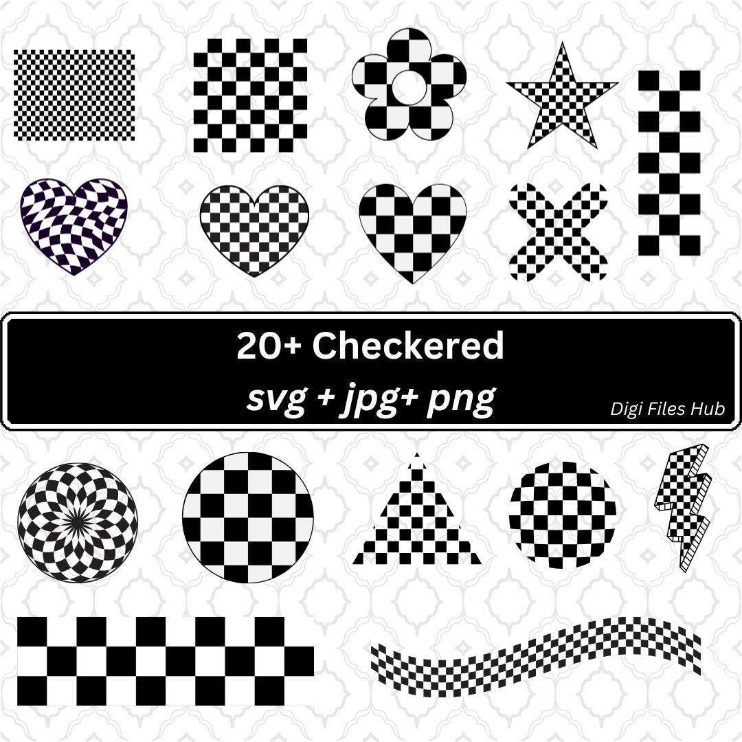 Checkered Bundle SVG, Instant Download, Checkered Pattern Svg, Bundle ...