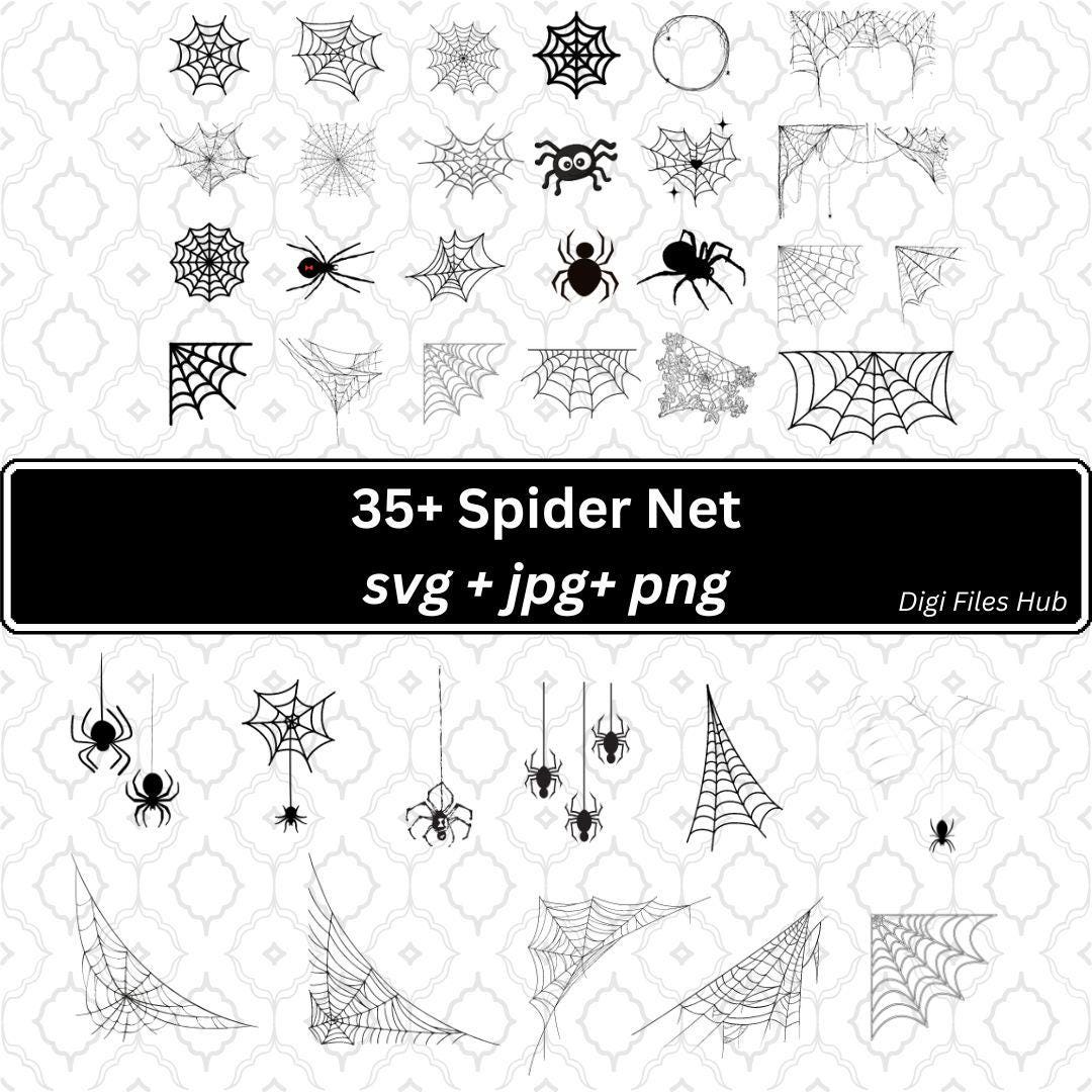 SPIDER NET SVG, Spider Web Bundle Svg, Spider Web Clipart, Spider Web ...