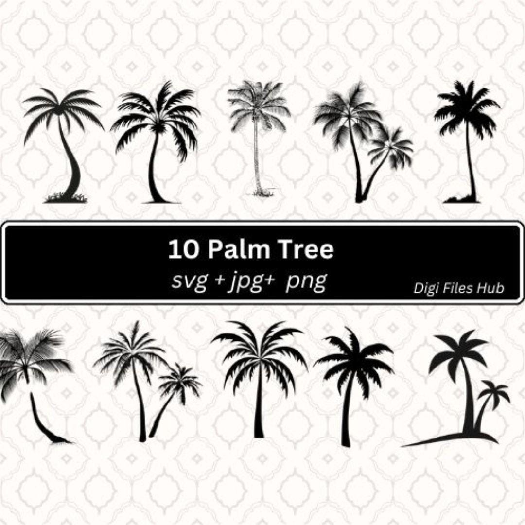 Palm Tree SVG Bundle, Palm Tree SVG, Cut File for Cricut, Silhouette ...