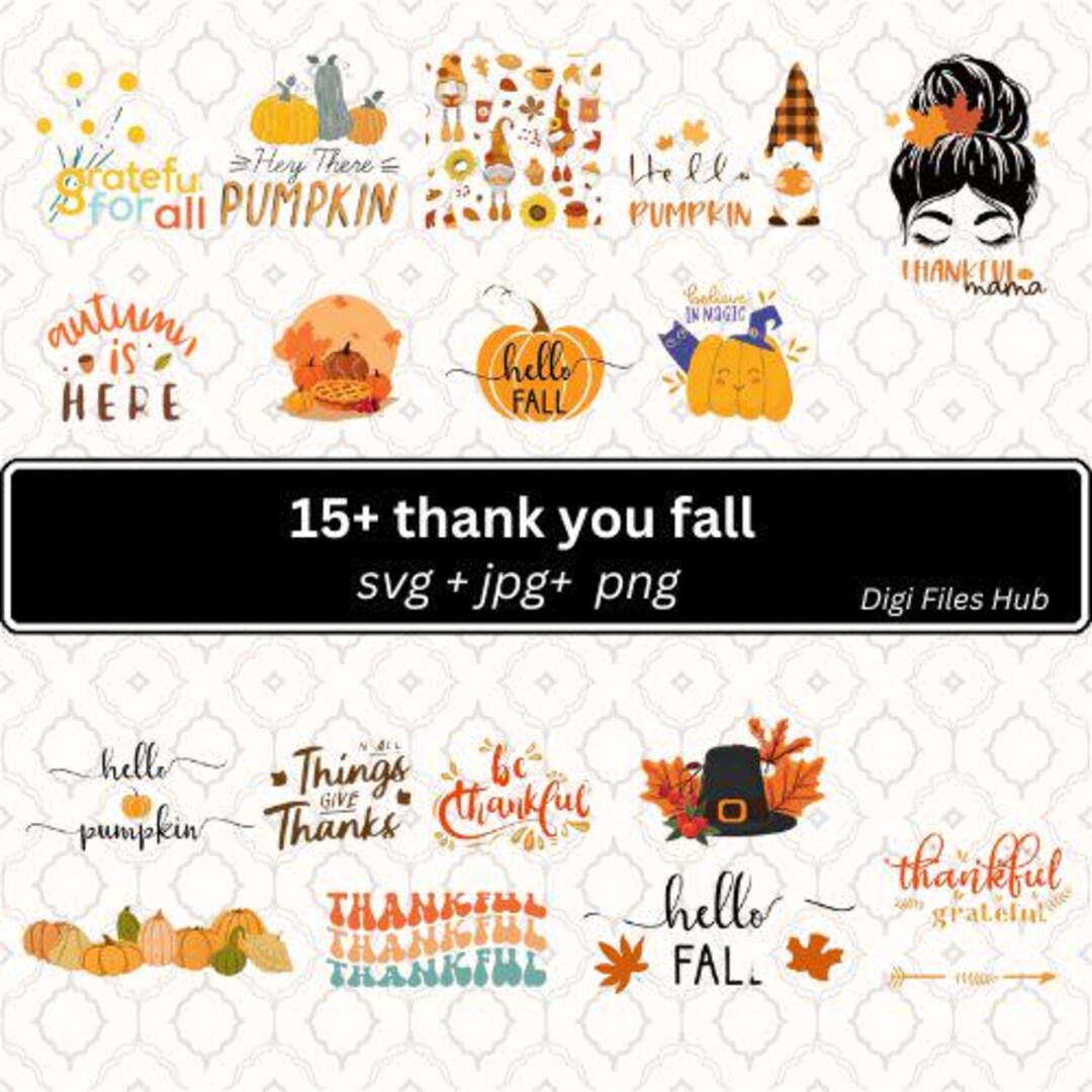 Autumn SVG Bundle, Fall SVG Bundle, Thanksgiving Svg, Fall Svg, Autumn ...