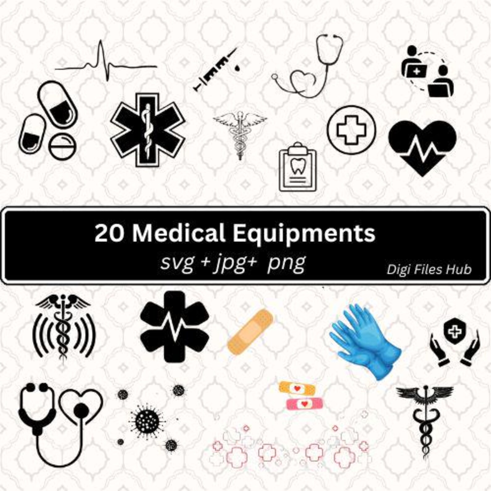 Medical Equipment Svg,nurse Svg,medical Tool Svg, Medical Icons SVG ...