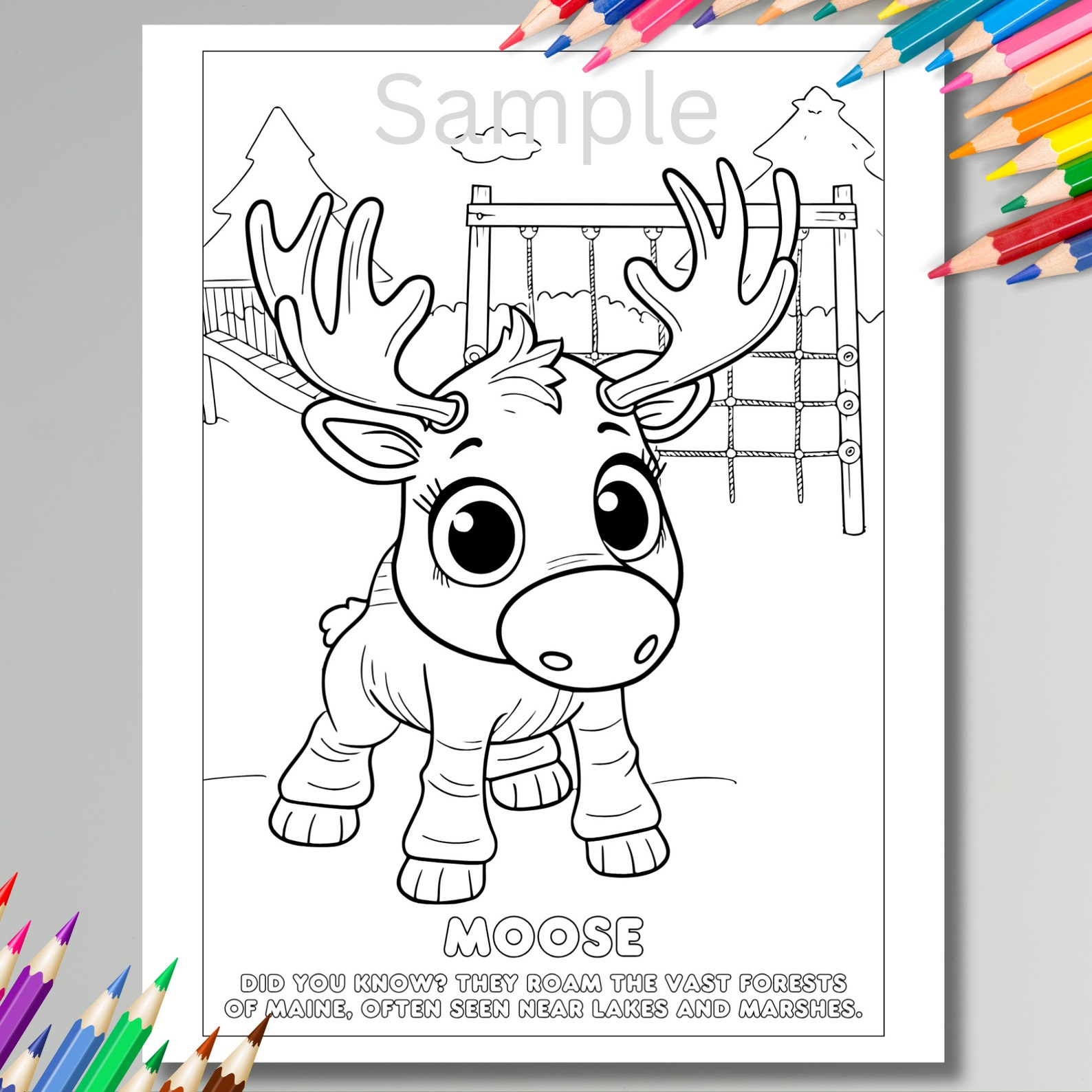 Kawaii Animals Coloring Book | 50 Cute Kawaii-style Animal Coloring ...