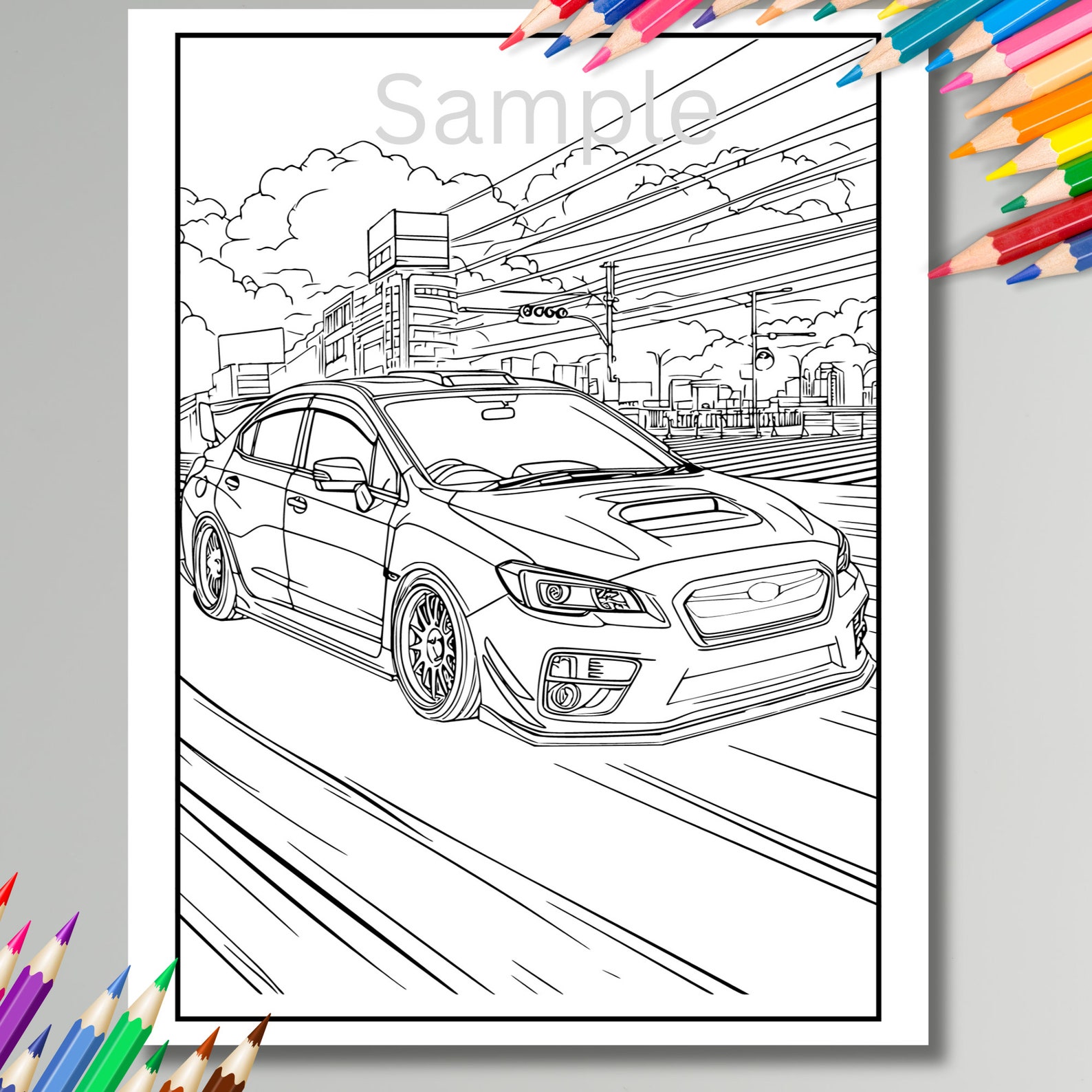Classic JDM Cars Coloring Book Vol. 2 | 50 Japanese Cars Coloring Pages ...