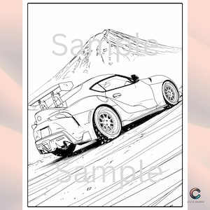 Classic JDM Cars Coloring Book Vol. 1 | 50 Japanese Cars Coloring Pages ...