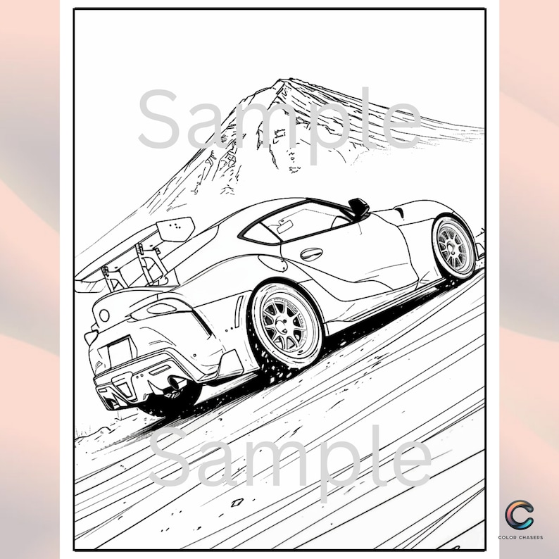 Classic JDM Cars Coloring Book Vol. 1 | 50 Japanese Cars Coloring Pages ...