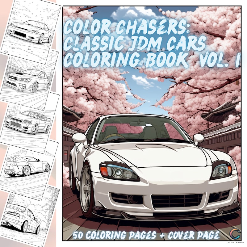 Japanese Car Coloring - Etsy